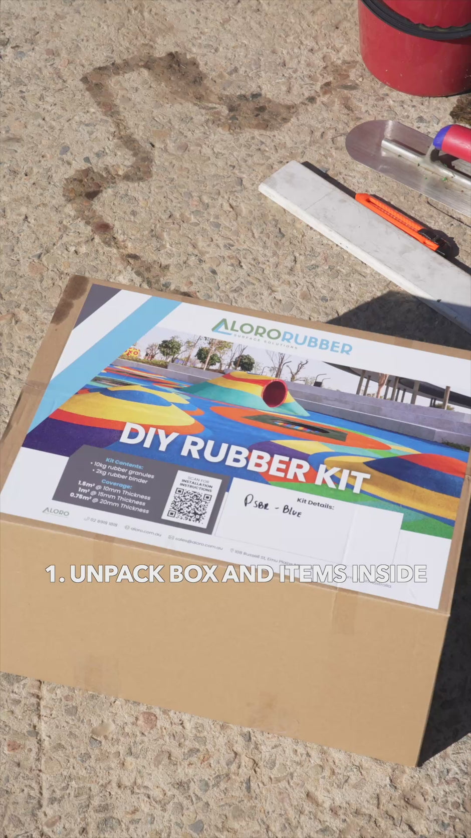 Wet Pour Rubber DIY Kit | DIY Rubber Flooring | Aloro